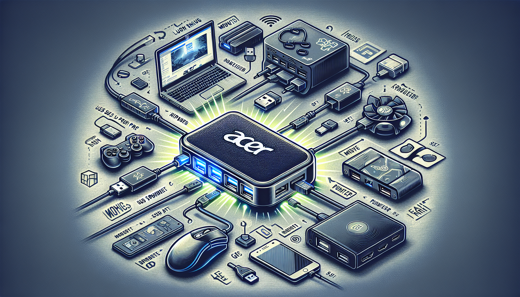 Unleash Your Laptop's Potential with the Acer USB Hub: A Must-Have for ...